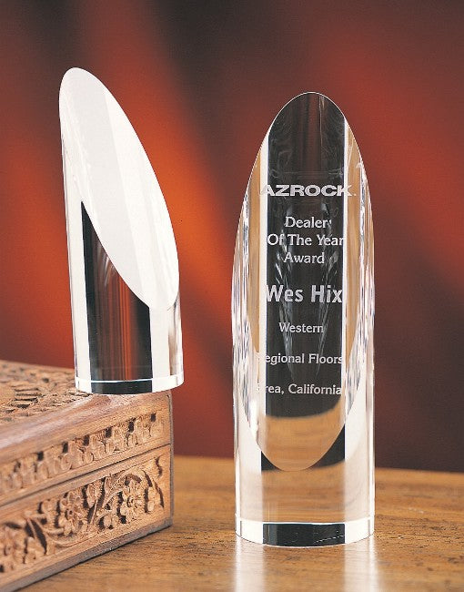 Designer Crystal Cylinder Award — CrystalsBuy