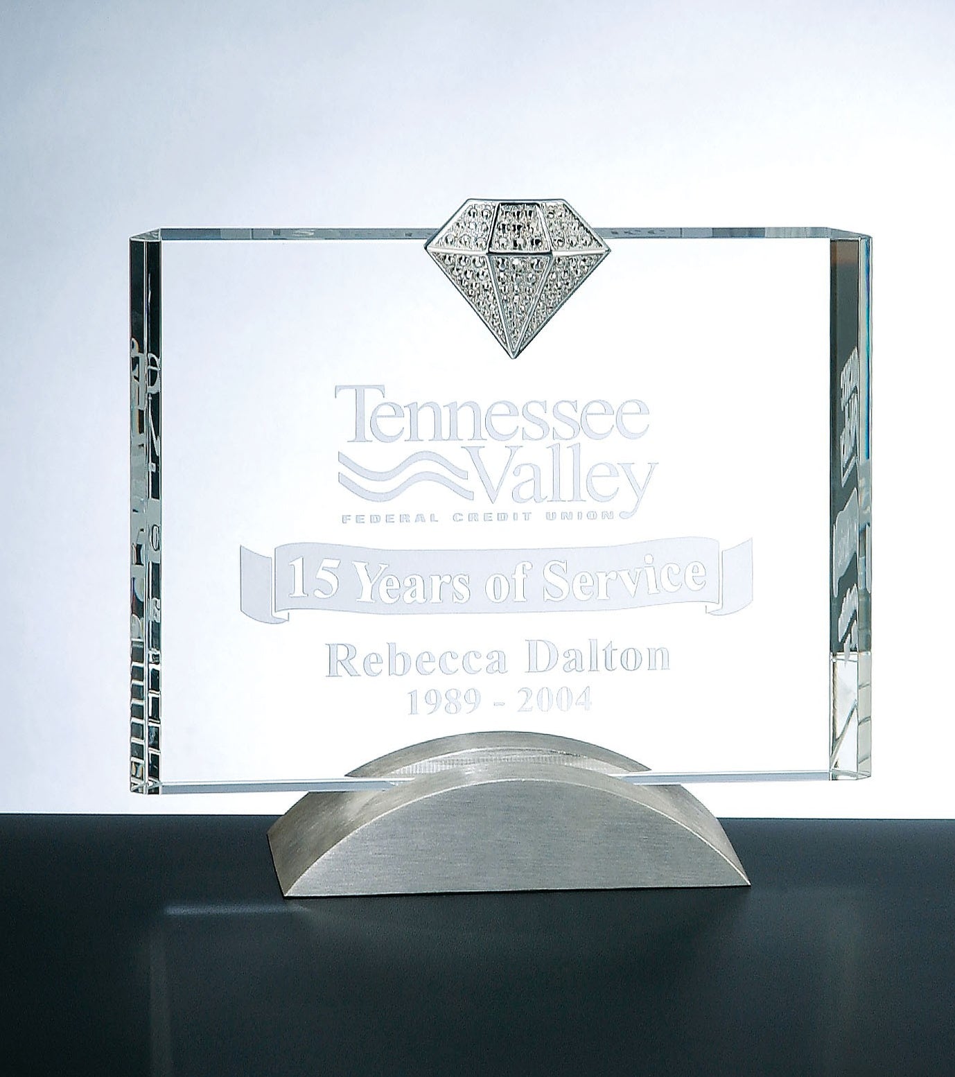 Luxury Diamond Optical Crystal Award - Horizontal — CrystalsBuy