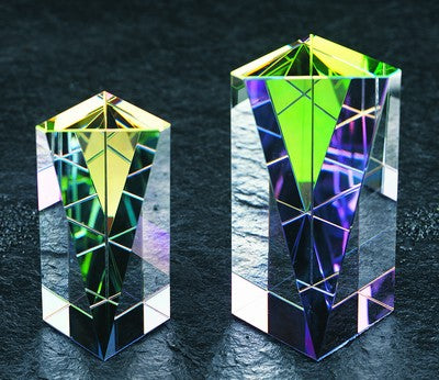 Crystal Rainbow Pillar Paperweight - Large — CrystalsBuy